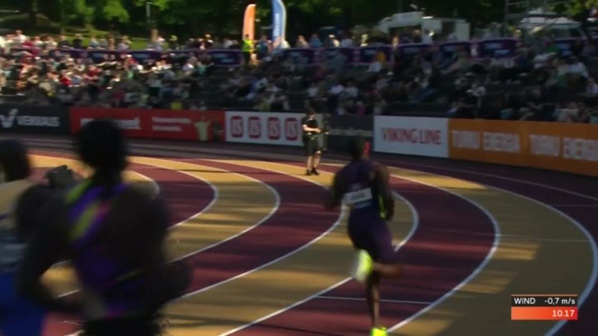 Britain's Romell Glave sprints to 100m win at Paavo Nurmi Games ...