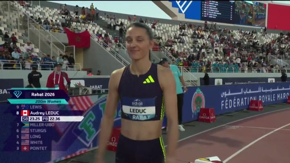 American Cambrea Sturgis sprints to a 200m victory, Canada's Audrey ...