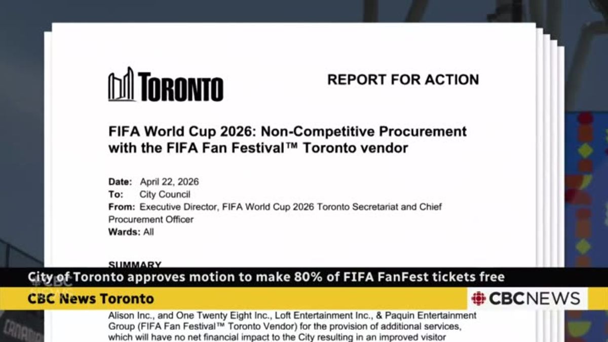 Toronto will make 80% of FIFA FanFest tickets free after backlash ...