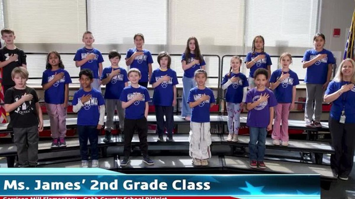Pledge of Allegiance - Garrison Mill Elementary - Ms. James' 2nd grade ...