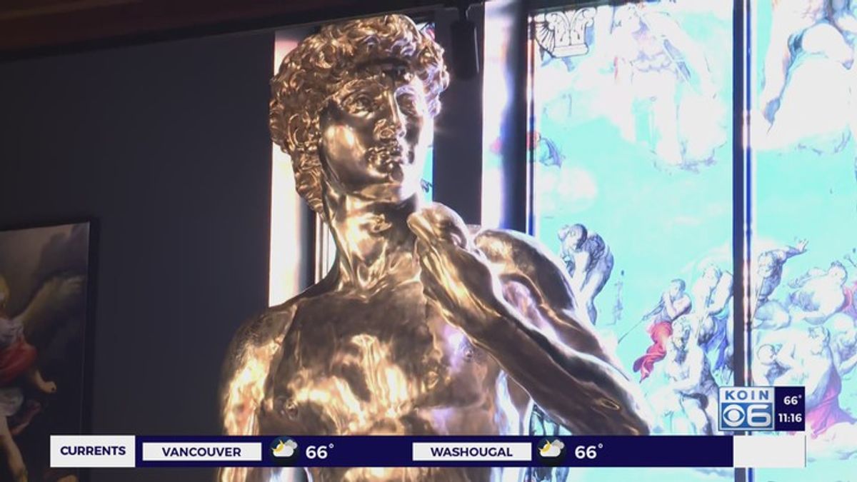 Statue of David made entirely of silver unveils at Battle Ground museum ...