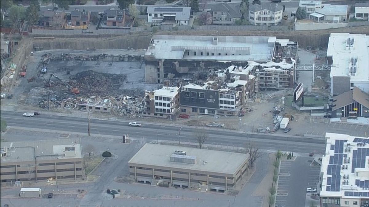 Demolition underway for Denver area apartment building destroyed in ...