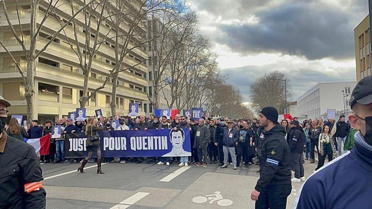 Over 3,000 people march in France in honour of far-right activist ...