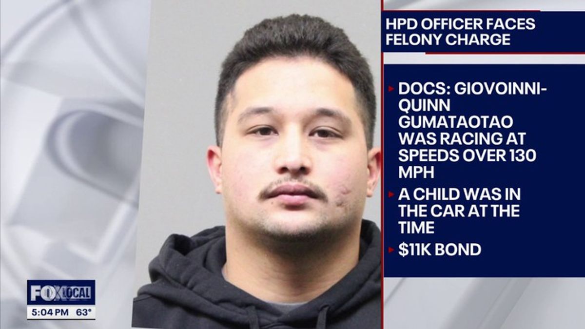 Houston officer arrested for racing with child in car | Haystack News