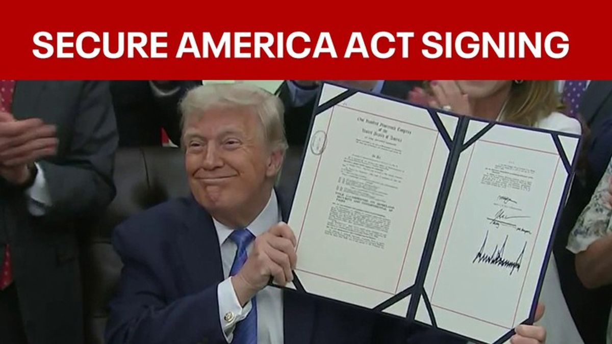 President Trump signs the secure America act | Haystack News