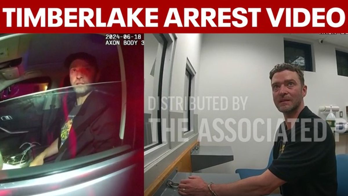 Justin Timberlake DWI arrest video released, shows booking and police ...