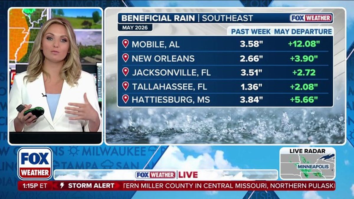 Rain expected to drench the Southeast US through the midweek | Haystack ...