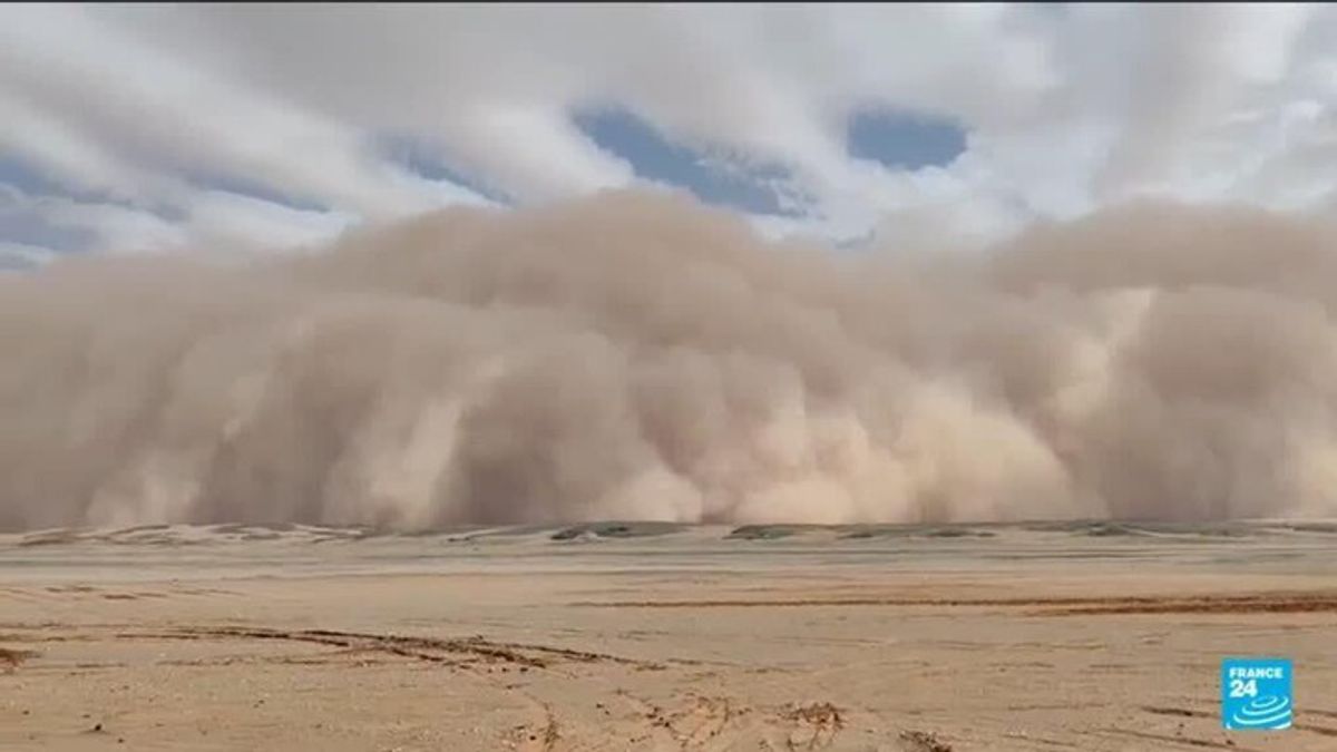 Saharan dust storm turns sky orange over southern Morocco | Haystack News