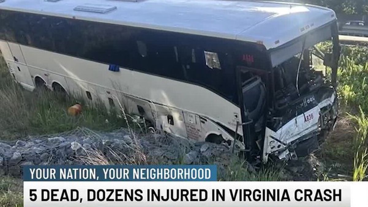 5 dead, dozens injured in Virginia bus crash | Haystack News