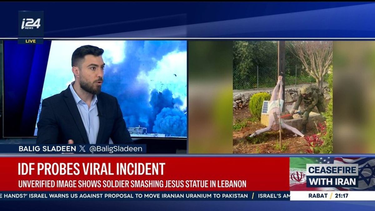 Unverified image shows soldier smashing Jesus statue in Lebanon ...