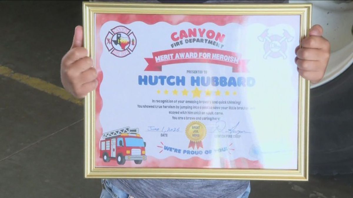 Canyon Fire Department recognizes heroic 4-year-old | Haystack News