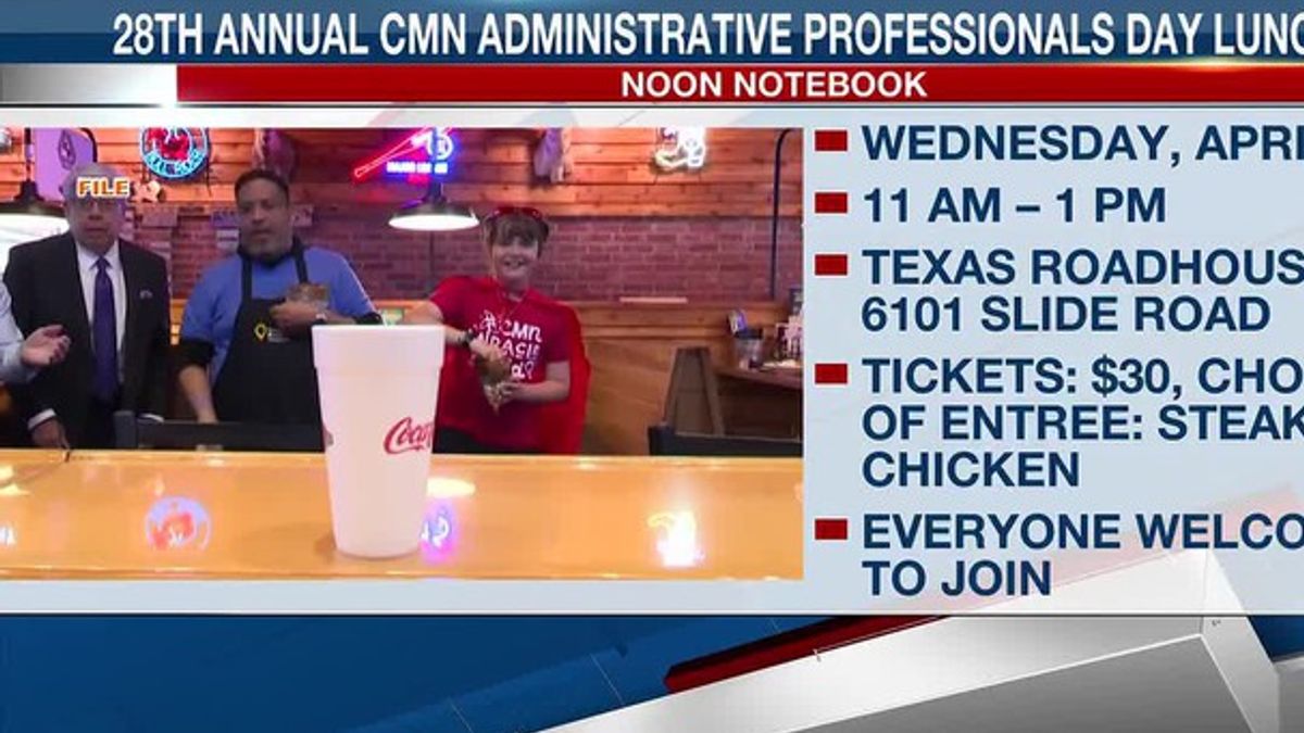 Noon Notebook: 28th annual CMN Administrative Professionals Day ...
