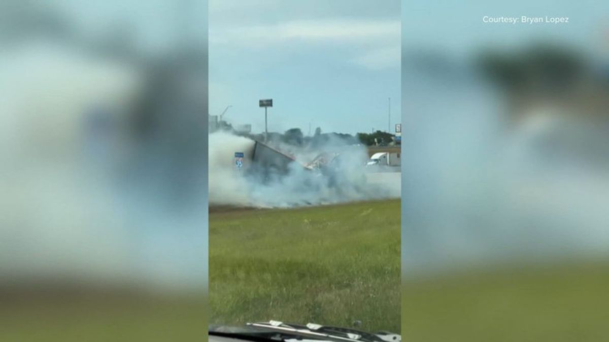 Semi-truck on fire in Belton causing delays on I-35 | Haystack News