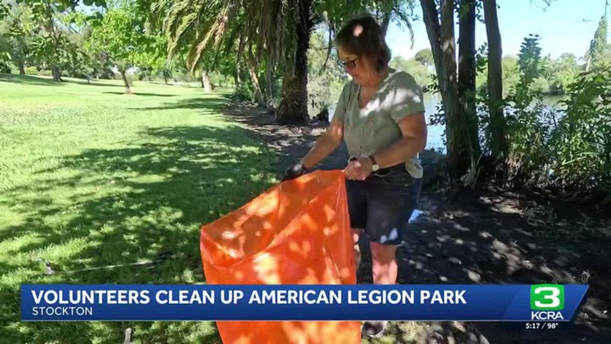 Stockton volunteers work to clean up American Legion Park | Haystack News