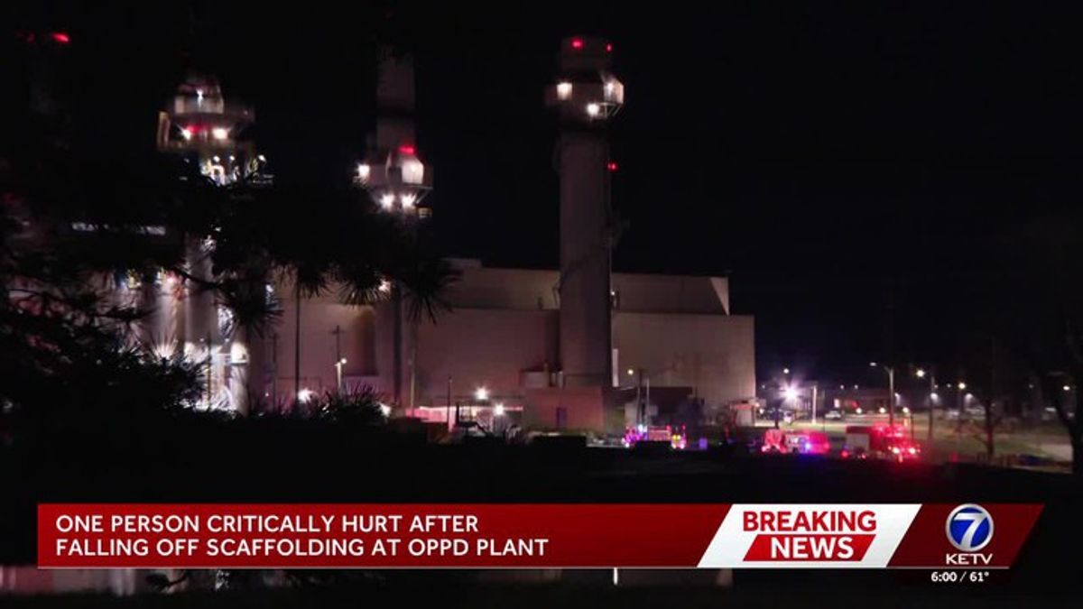 1 person falls off scaffolding at OPPD plant | Haystack News