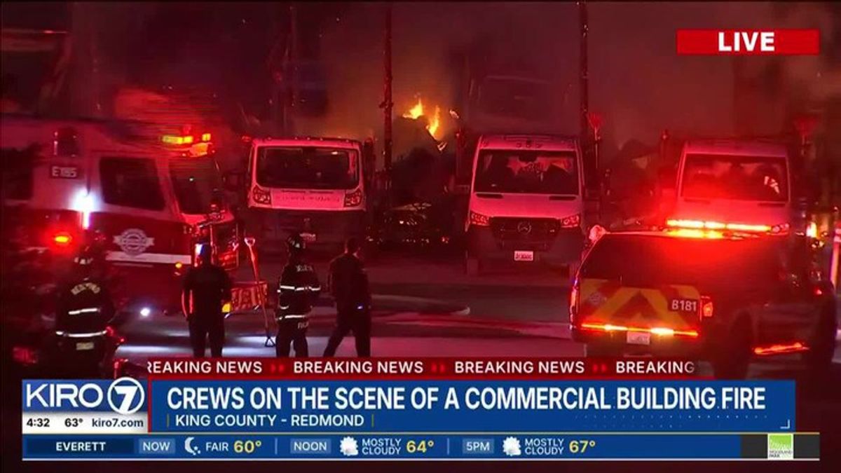 Redmond Fall City Road closed as Eastside firefighters tackle large ...