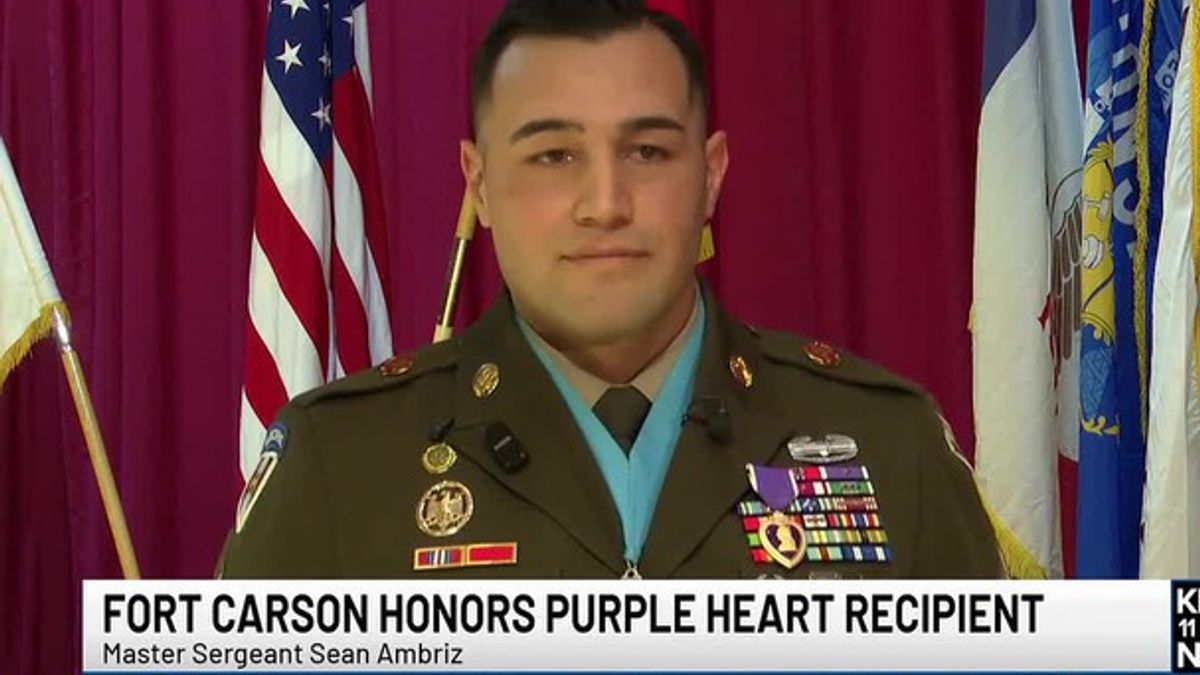 FULL INTERVIEW: Fort Carson honors Purple Heart recipient | Haystack News