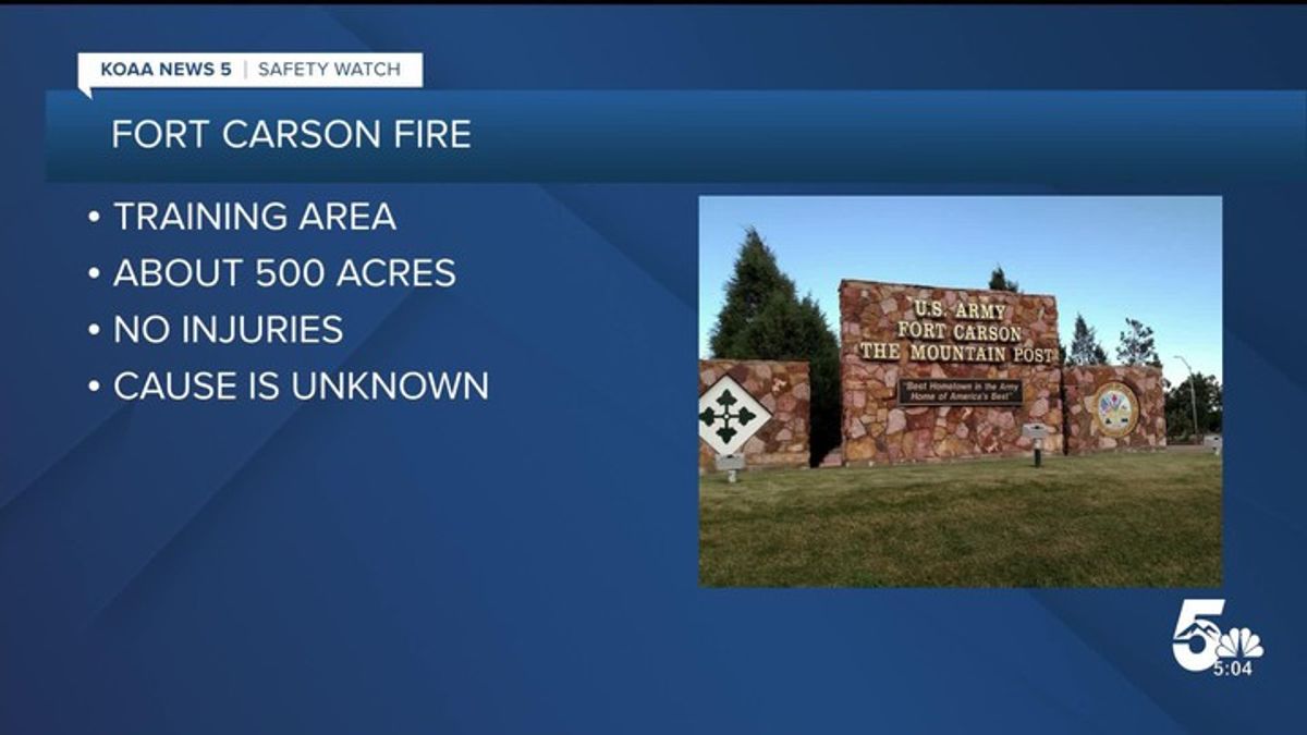 500 acre fire burning in large impact area on Fort Carson Tuesday ...