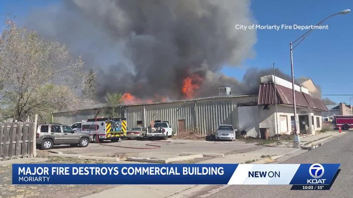 Fire destroys commercial building in Moriarity | Haystack News