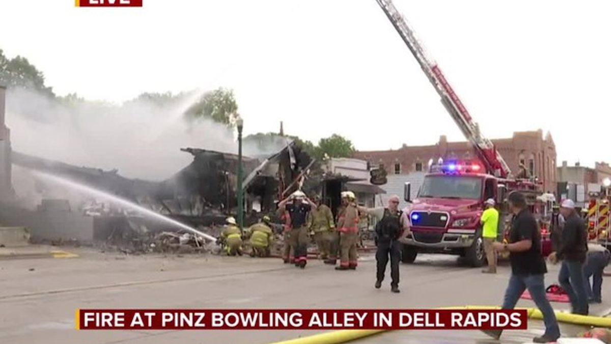 Structure fire reported at PINZ Bowling Center in Dell Rapids ...