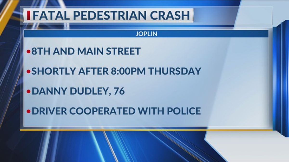 Man fatally hit by car while crossing Joplin's Main Street | Haystack News
