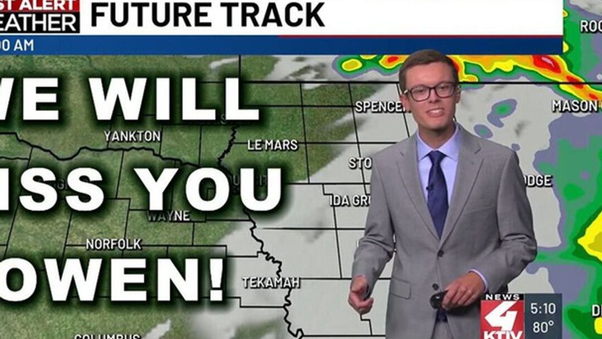 KTIV says farewell to Meteorologist Owen Basselman | Haystack News