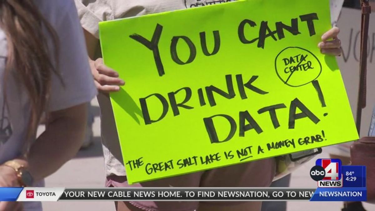 Residents protest data center during Box Elder County Commission ...