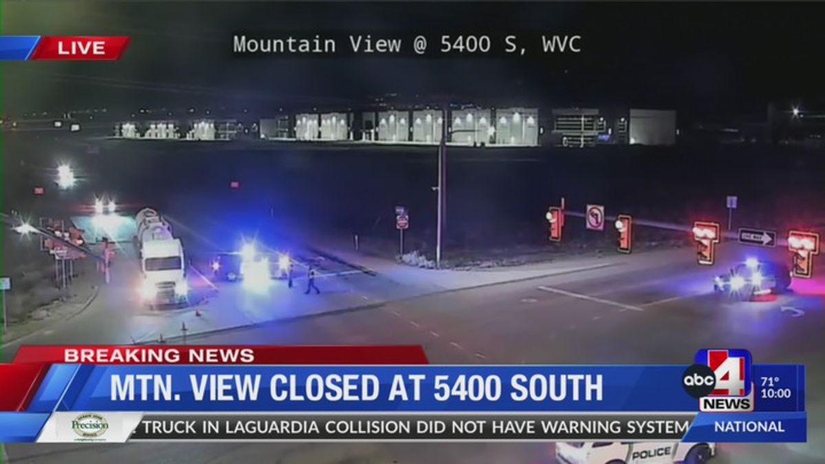 Traffic Alert: Mountain View Corridor closed near 5400 South after ...