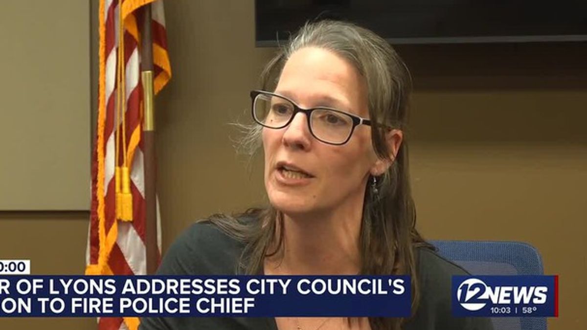 Mayor of Lyons addresses city council's decision to fire police chief ...