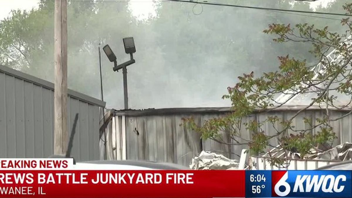 Large scrapyard fire in Kewanee | Haystack News