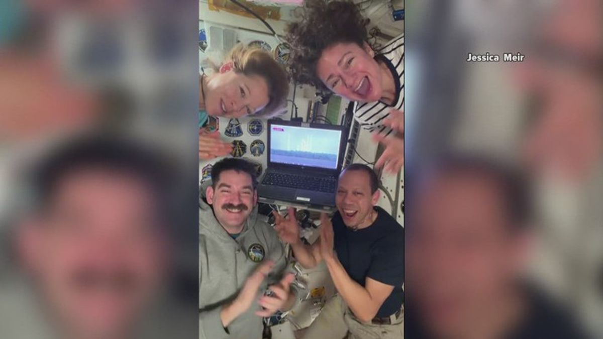 Maine astronaut Jessica Meir watches Artemis II launch from space ...