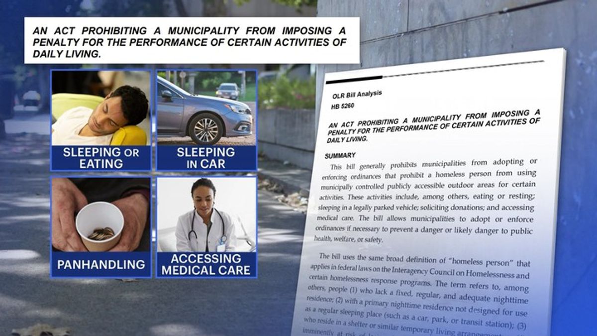 CT lawmakers debate sleeping in cars and 'public places' | Haystack News