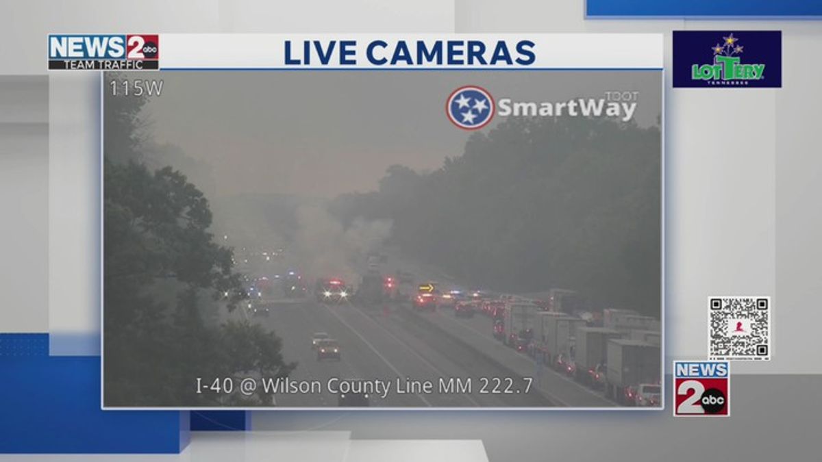 Tractor-trailer fire on I-40 in Mt. Juliet | Haystack News