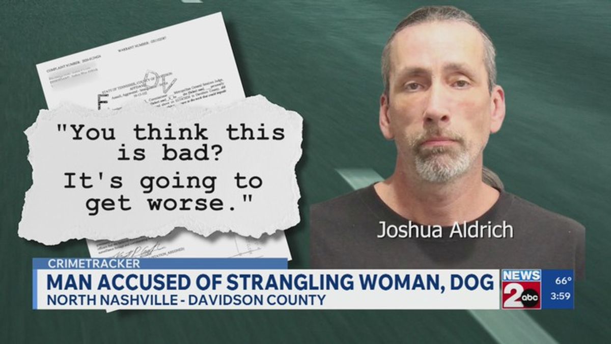 Man accused of strangling woman, dog in Nashville | Haystack News