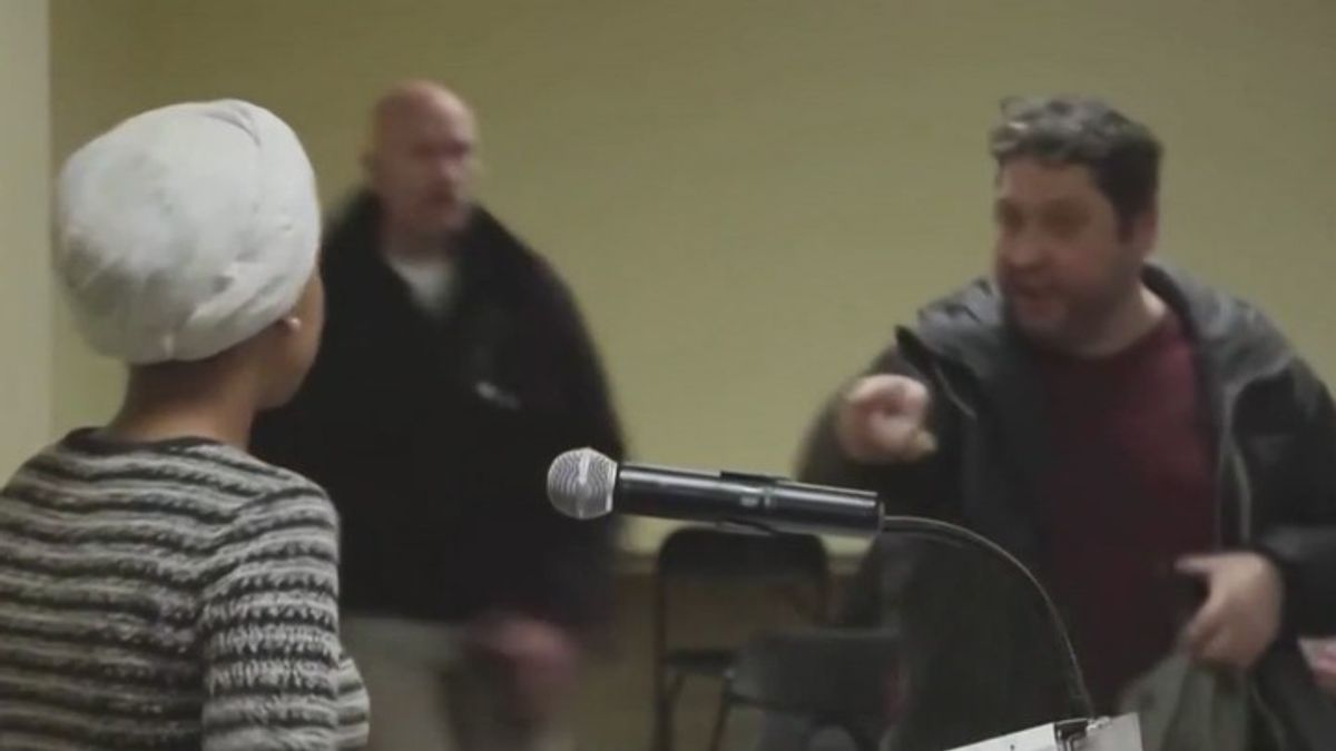 Rep. Ilhan Omar sprayed with unknown substance at town hall, man ...
