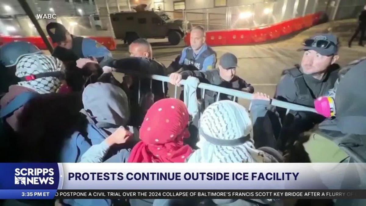 Protesters clash with ICE outside New Jersey lockup | Haystack News
