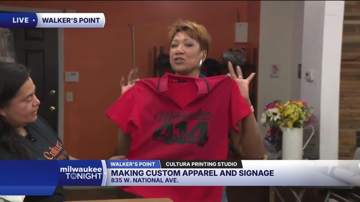 Cassandra makes a custom shirt at Cultura Printing Studio | Haystack News