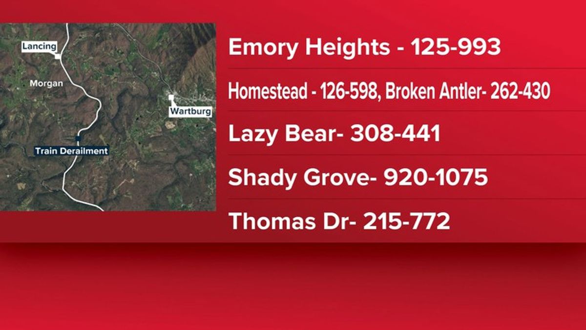 train derailment in Morgan County's Lancing community causes ...