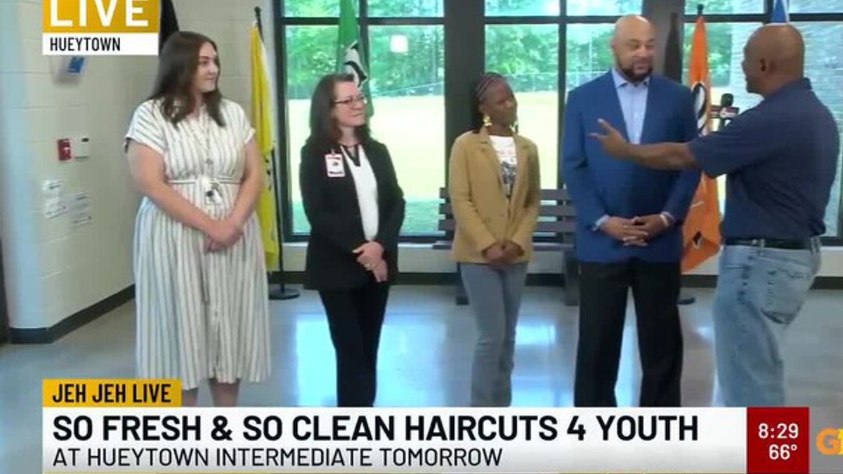 So Fresh and So Clean haircuts 4 Youth Tuesday at Hueytown Intermediate ...