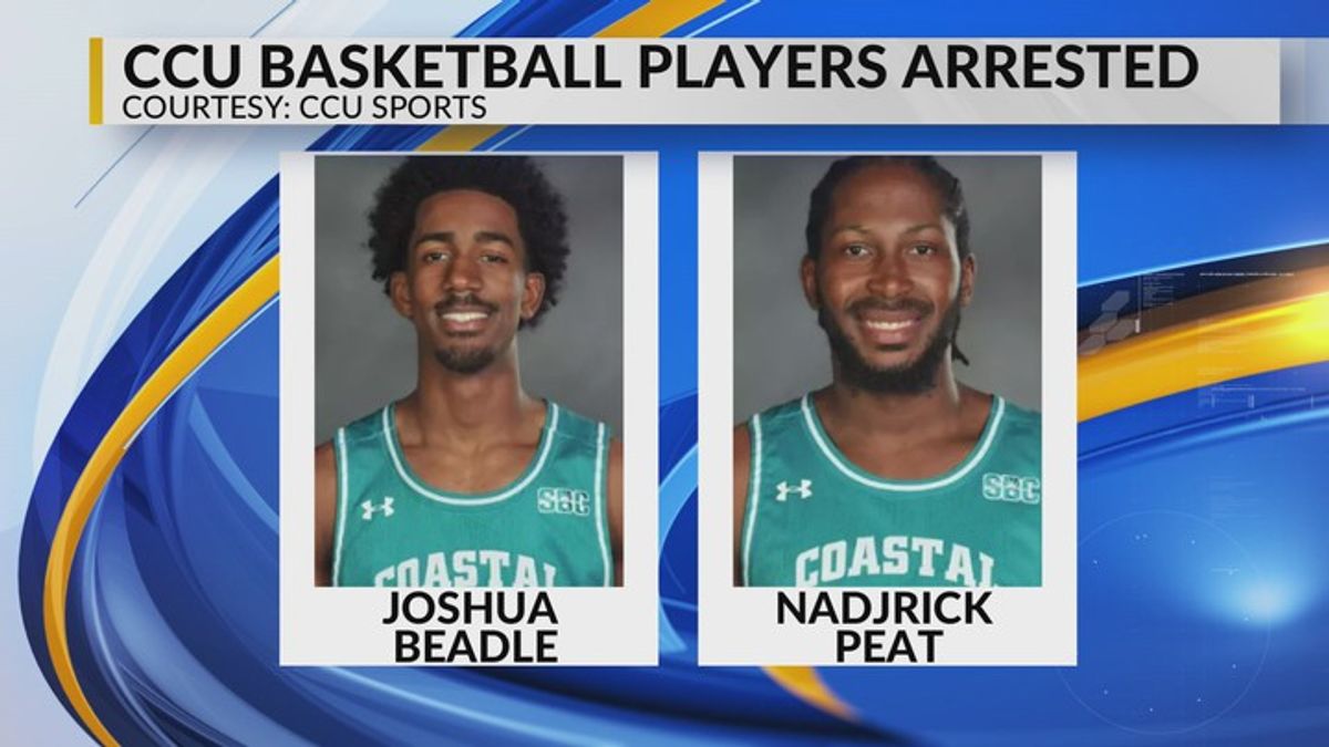 2 Coastal Carolina men’s basketball players arrested on criminal sexual ...