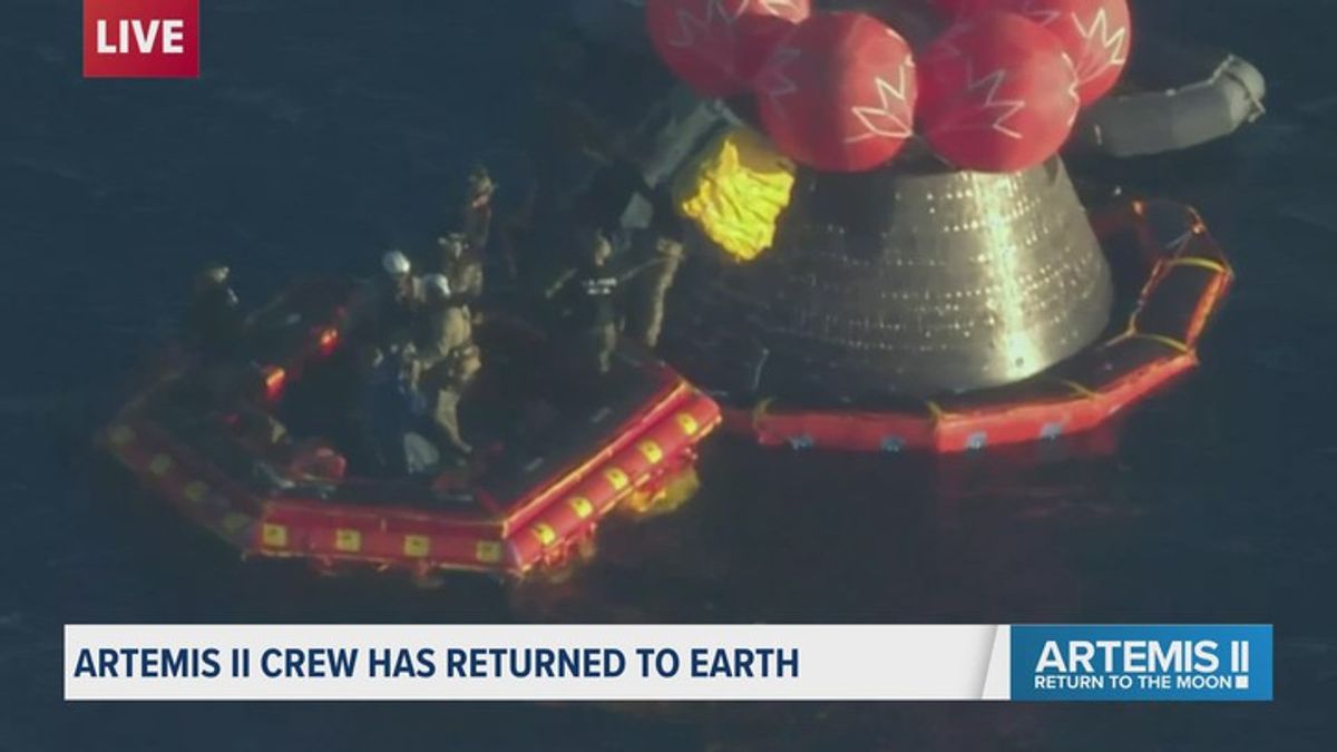 Artemis II crew out of the capsule | Artemis II Mission | Haystack News