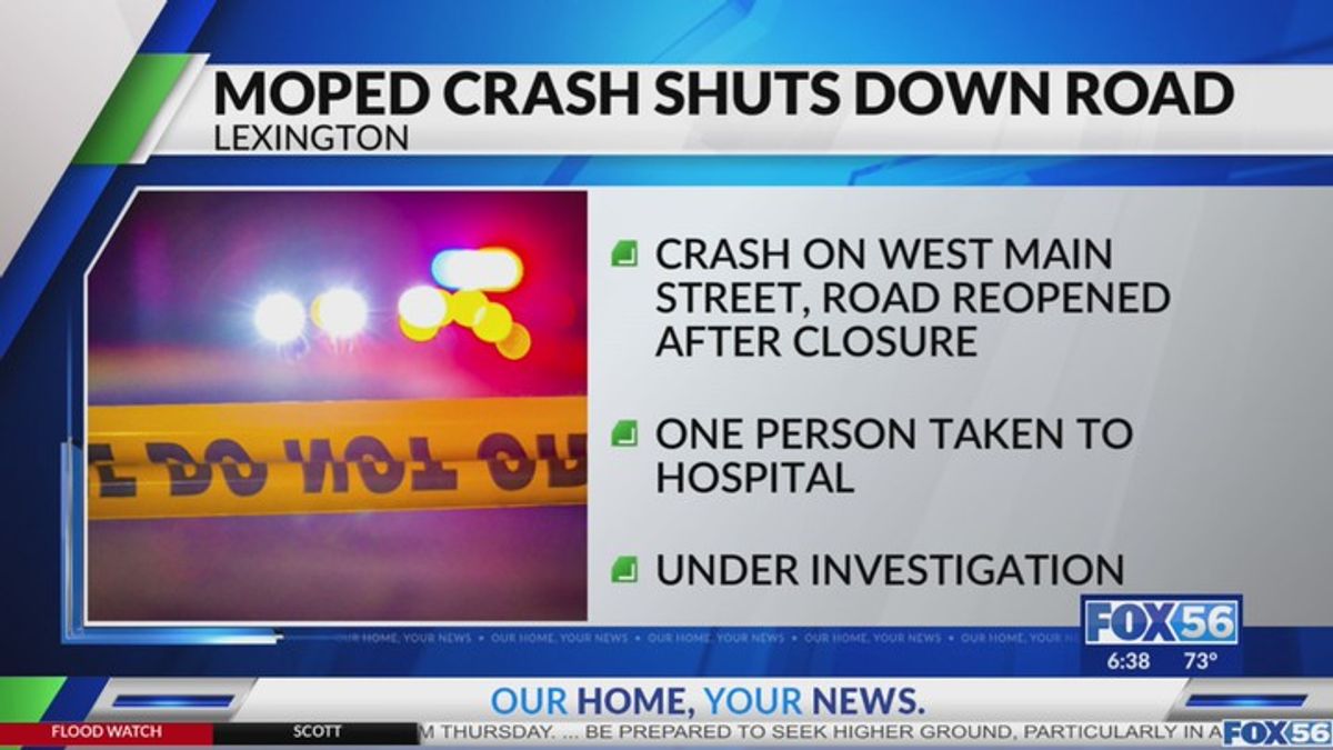 Moped crash causes potentially life-threatening injuries in downtown ...