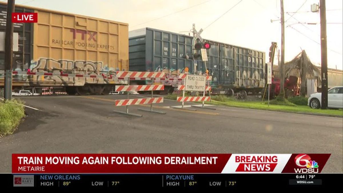 Metairie Metairie train derailment back on track after blocking ...