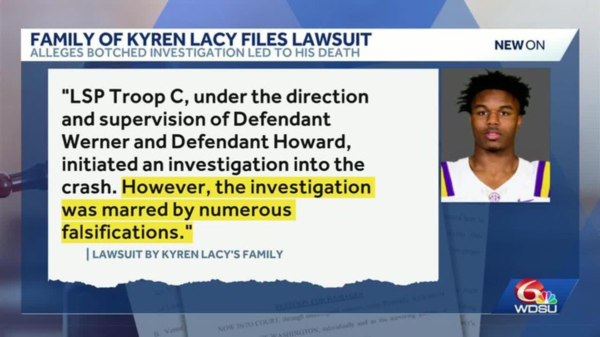 Family of Kyren Lacy files lawsuit, alleging botched investigation by ...