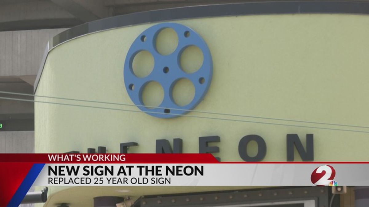 Neon theater installs new signage | Haystack News