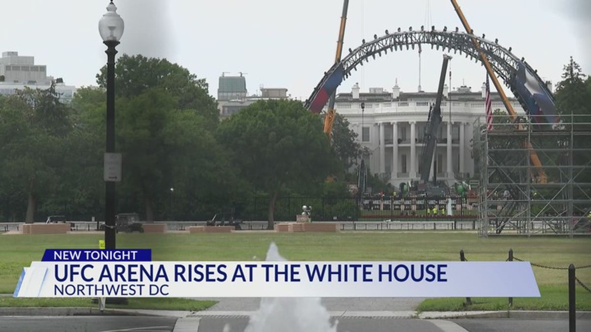 Massive UFC construction project rises outside White House ahead of ...
