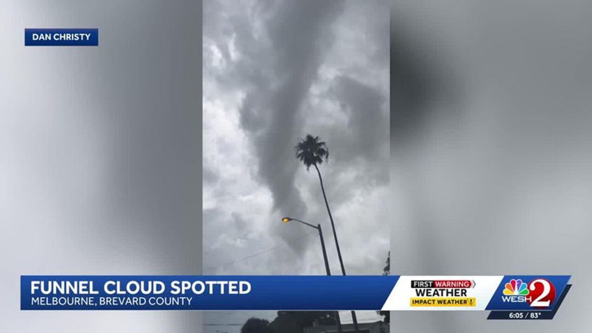 Funnel cloud spotted near downtown Melbourne | Haystack News