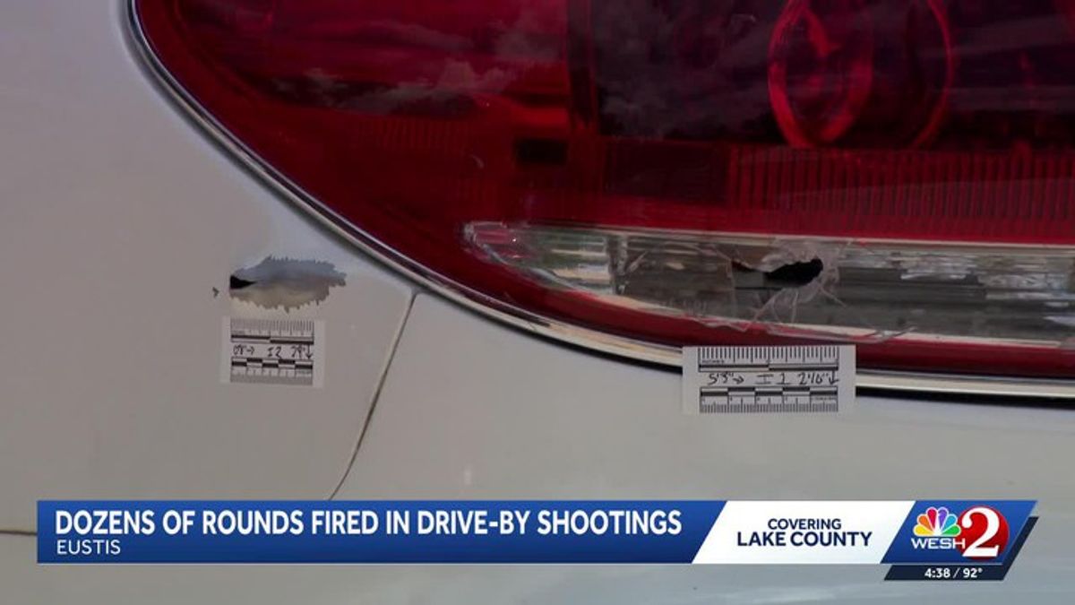Dozens of rounds fired in drive-by shootings, Eustis police say ...