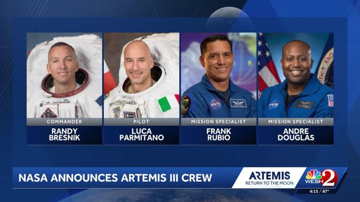 NASA reveals Artemis III crew that will take the next big step on its ...