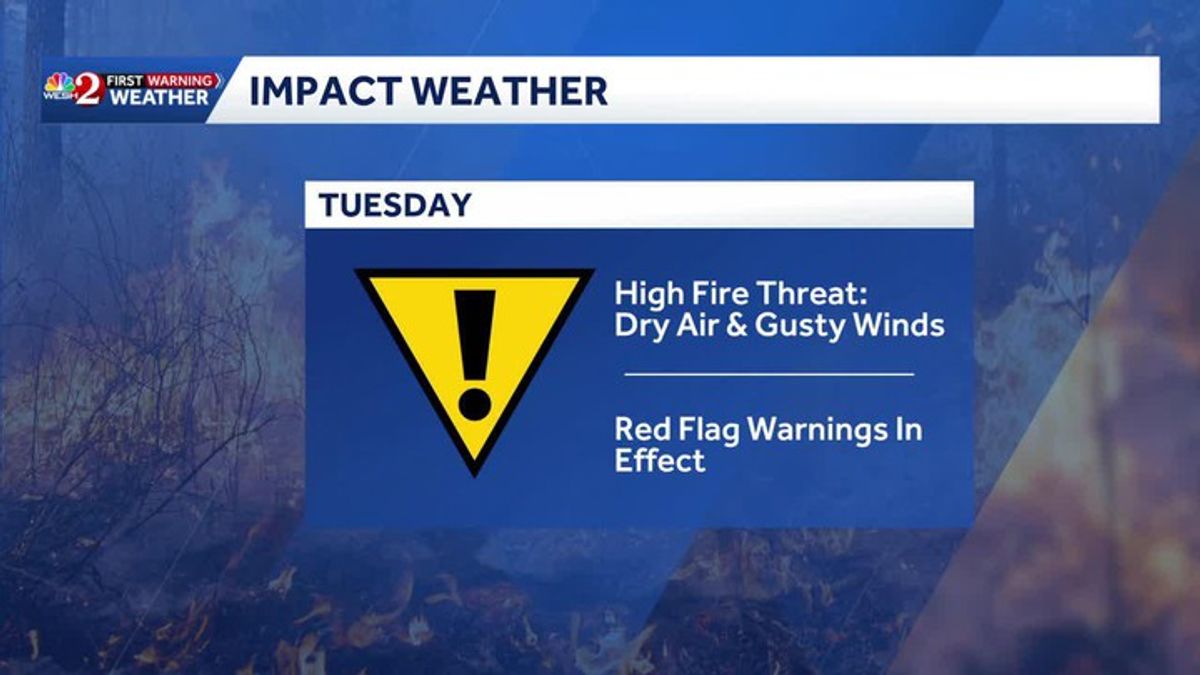 Fire Weather Watch: Gusty winds, low humidity increase wildfire risk in ...